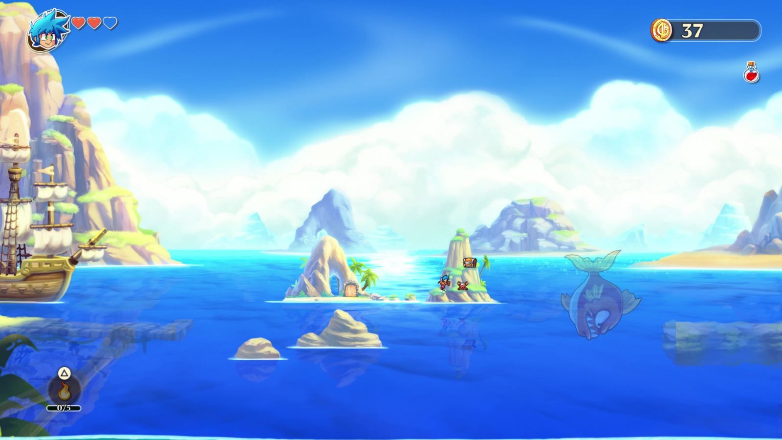 Skullrock Beach - Monster Boy and the Cursed Kingdom Walkthrough ...