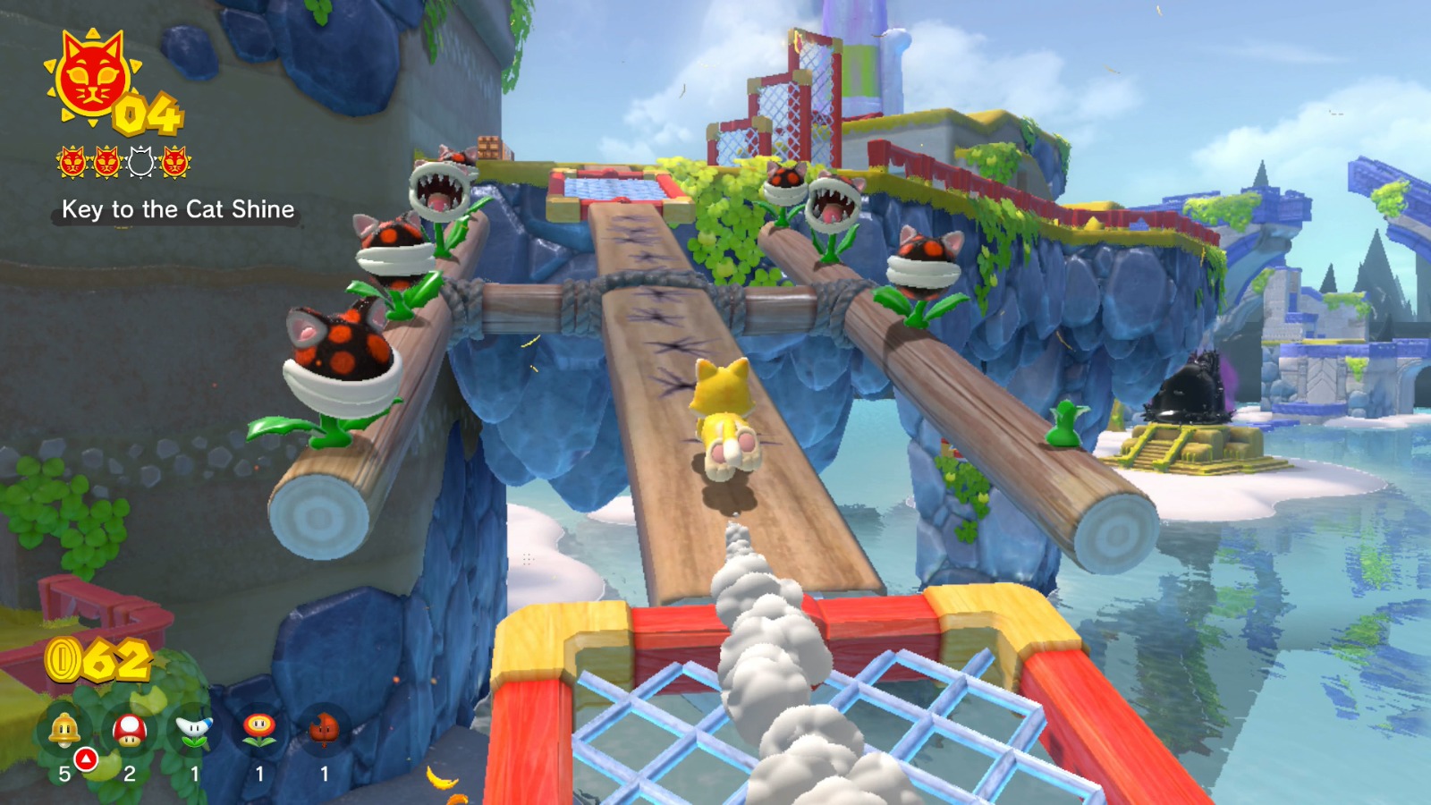 Scamper Shores - All Cat Shine Locations - Bowser's Fury Walkthrough ...