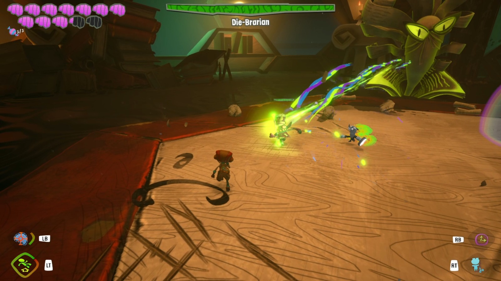 Boss - Die-Brarian - Psychonauts 2 Walkthrough - Neoseeker