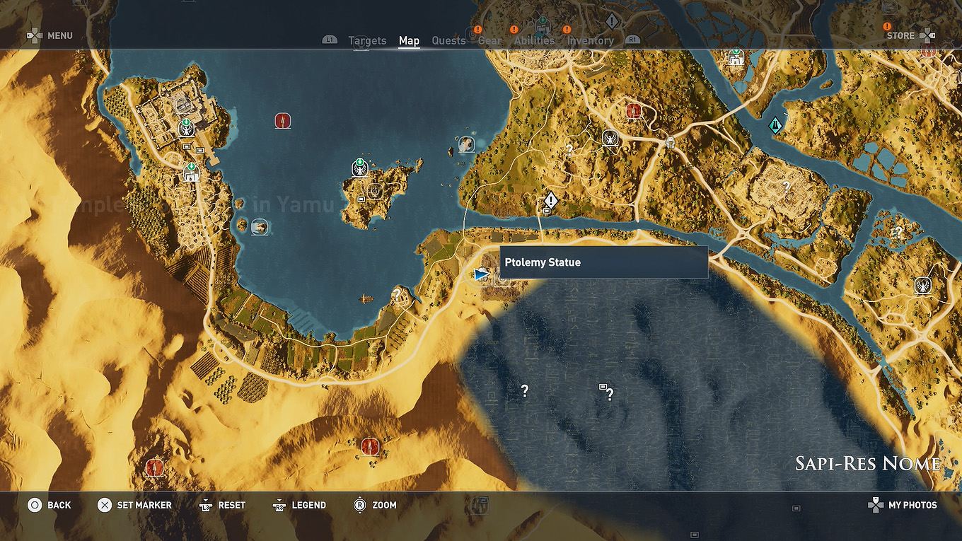 Ptolemy Statues - Assassin's Creed Origins Walkthrough - Neoseeker