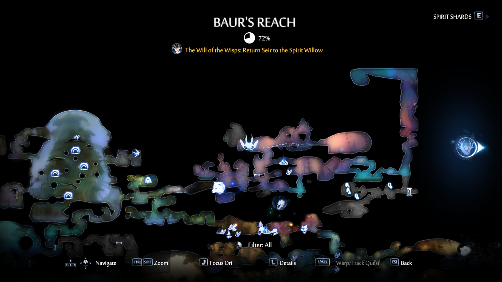 Baur's Reach - Ori and the Will of the Wisps Walkthrough - Neoseeker
