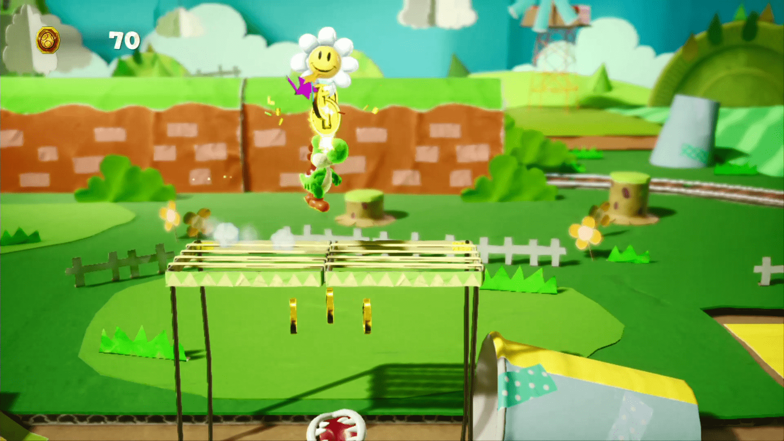 Rail-Yard Run - Yoshi's Crafted World Walkthrough - Neoseeker