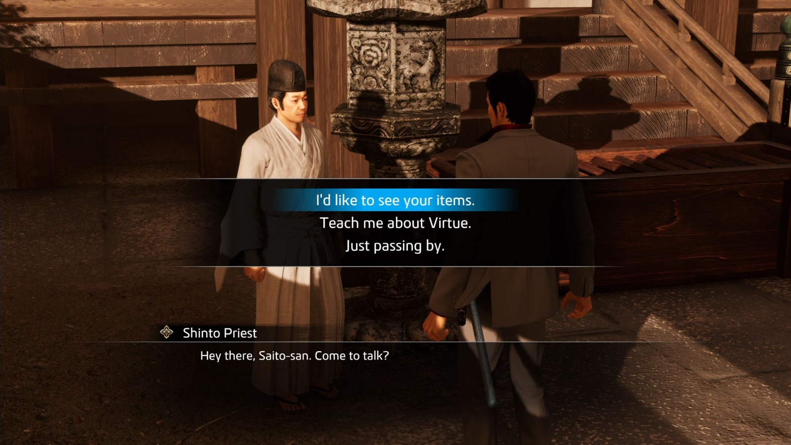 Shinto Priest Exchange - Like a Dragon: Ishin! Walkthrough - Neoseeker