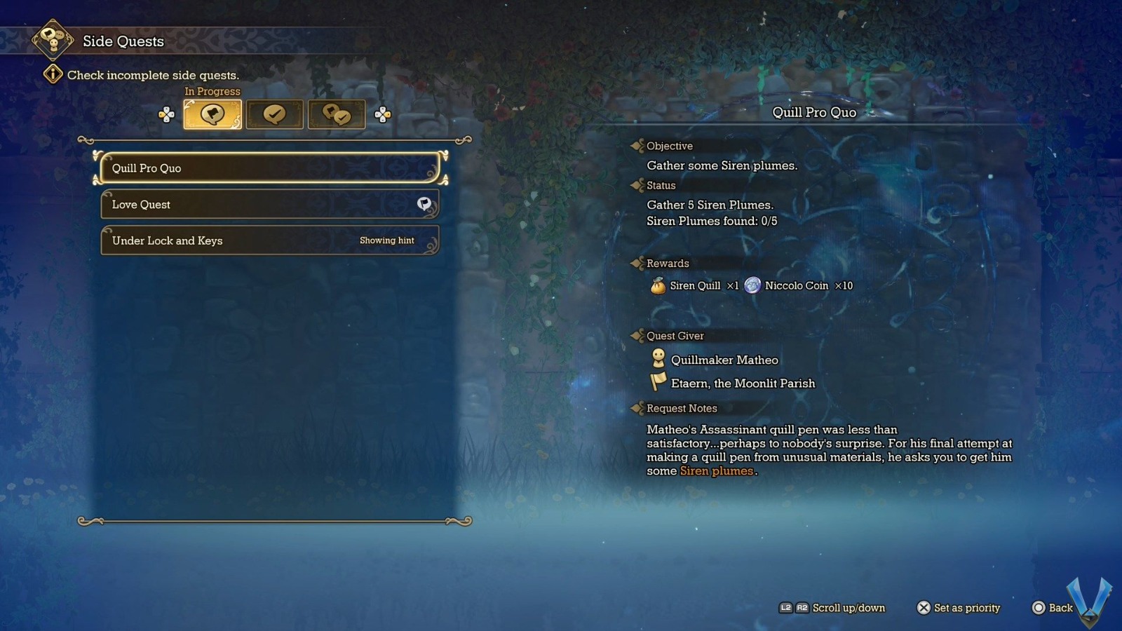 Quill Pro Quo (Chapter 7) - Visions of Mana Walkthrough - Neoseeker