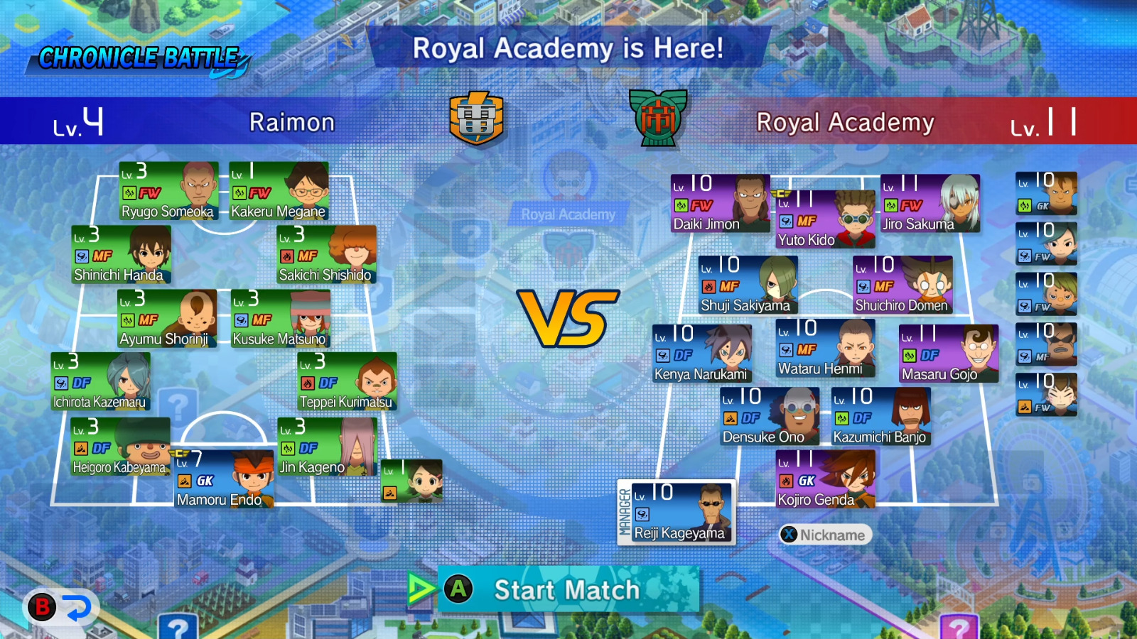 Inazuma Eleven: Victory Road - Football Frontier Route Walkthrough ...