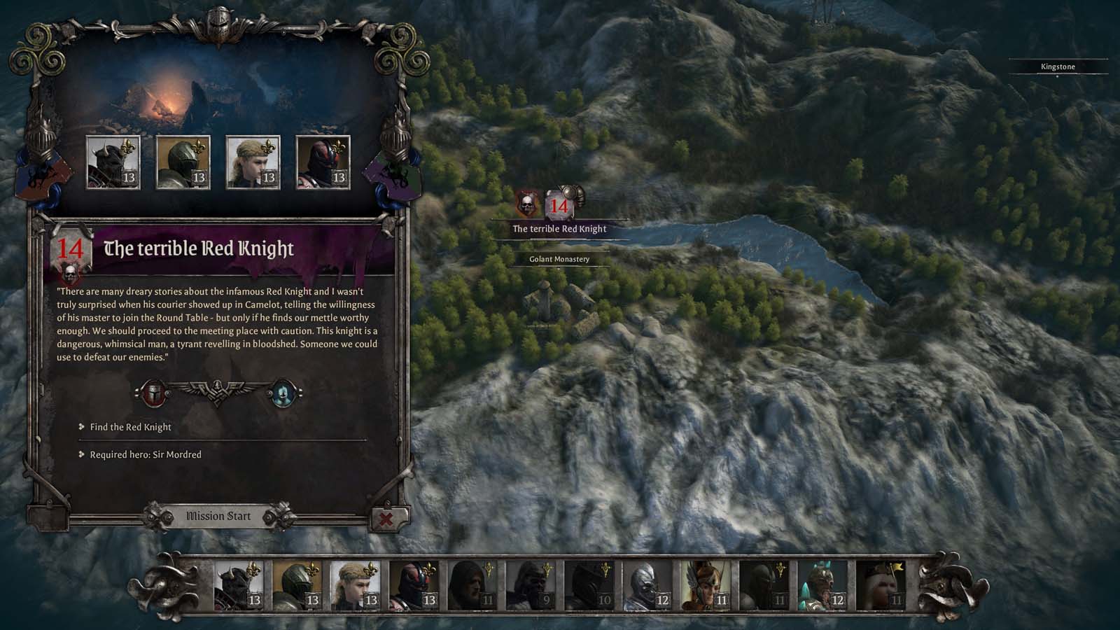 The terrible Red Knight Side Mission Guide - King Arthur: Knight's Tale ...