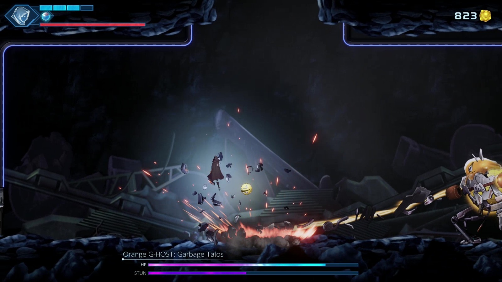 Boss: Orange G-HOST: Garbage Talos - Shadow Labyrinth Walkthrough ...