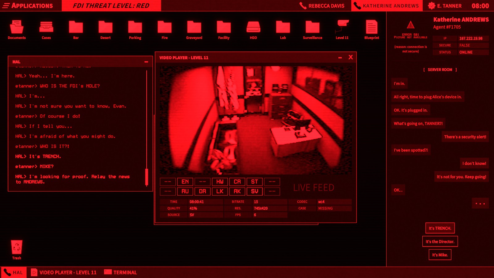 The Operator - Day Four walkthrough - Neoseeker