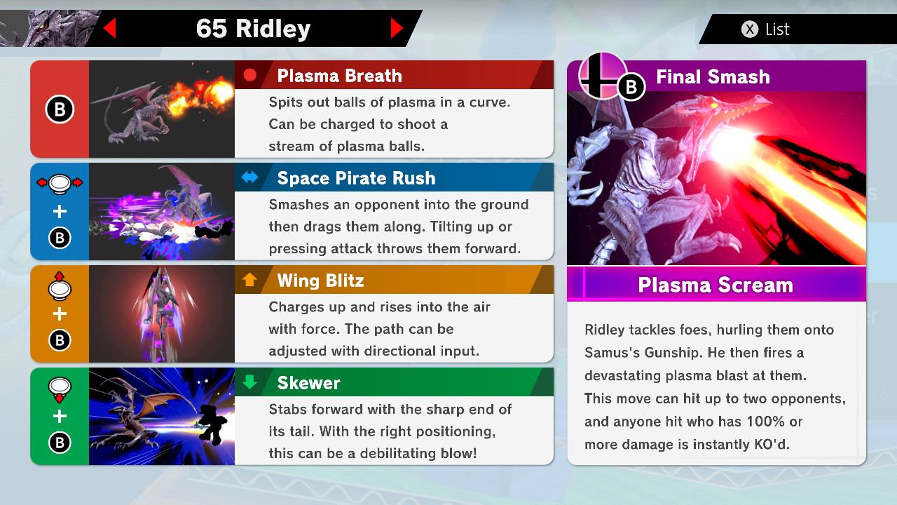 Ridley - Super Smash Bros. Ultimate Walkthrough - Neoseeker