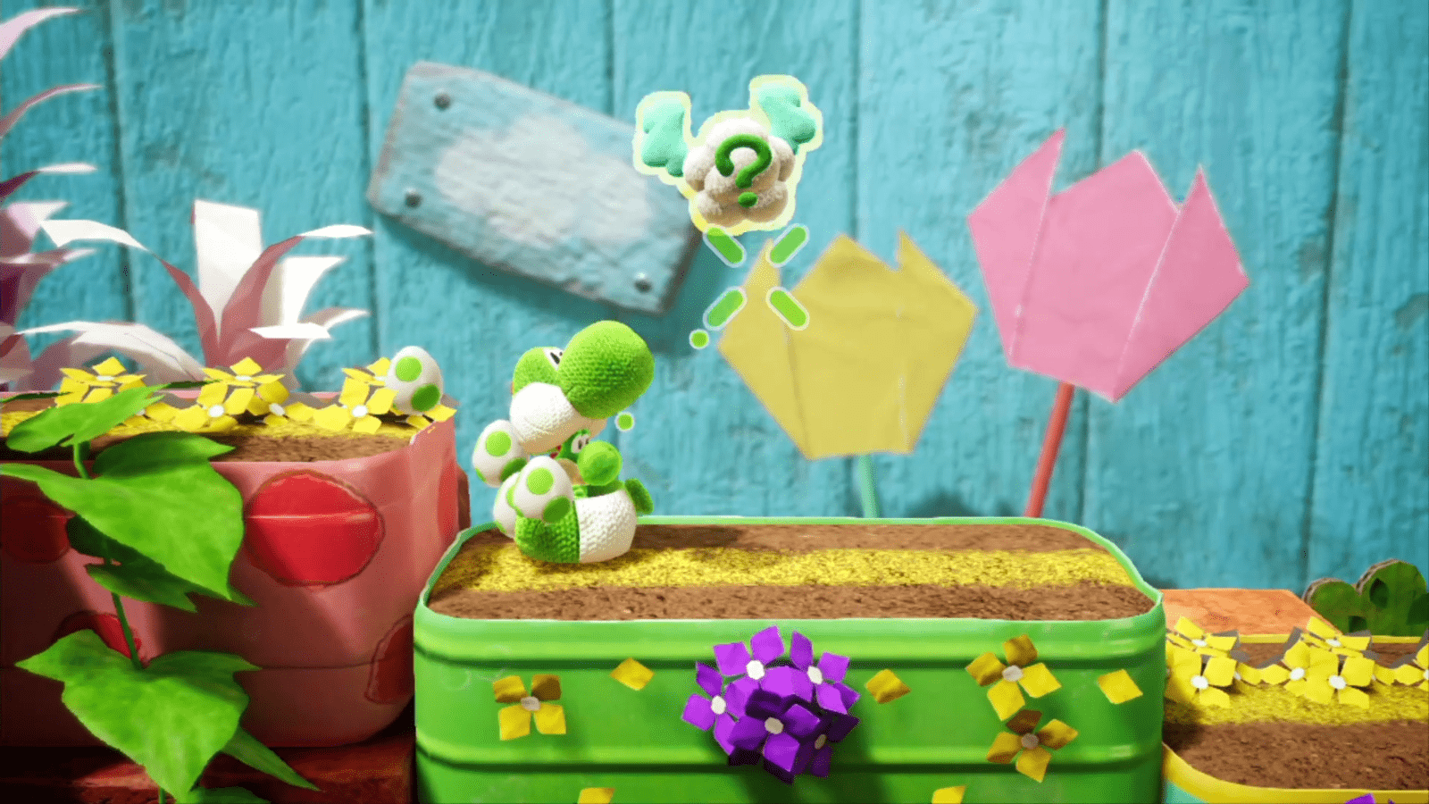 Spring Sprung Trail - Yoshi's Crafted World Walkthrough - Neoseeker