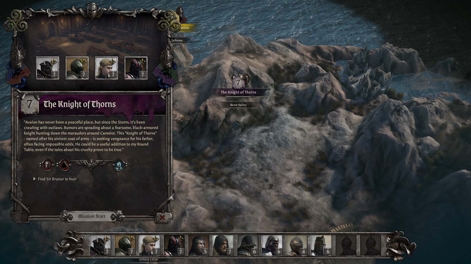 The Knight of Thorns Side Mission Guide - King Arthur: Knight's Tale ...