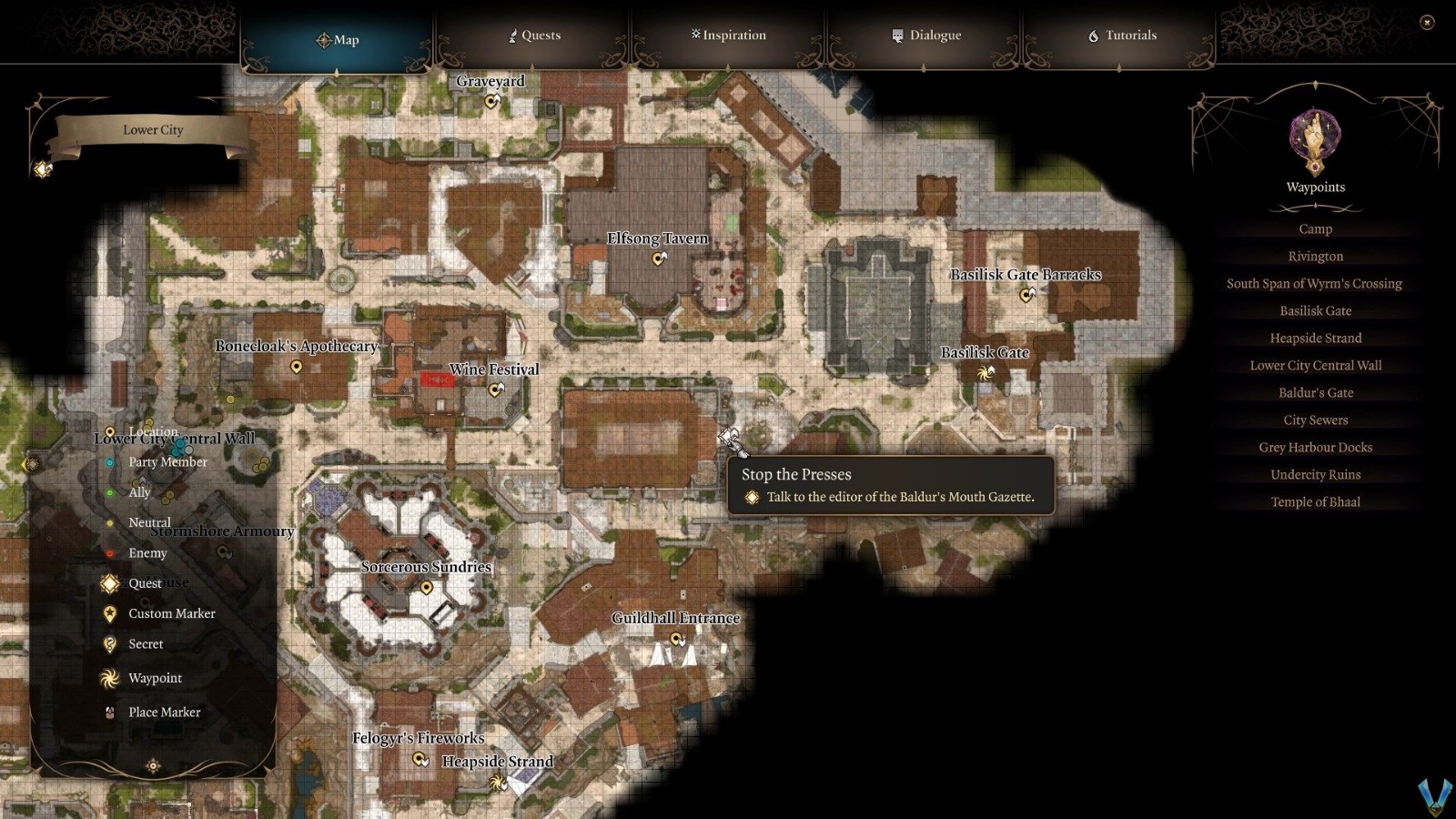 Baldur's Gate 3 - Stop the Presses Walkthrough - Neoseeker