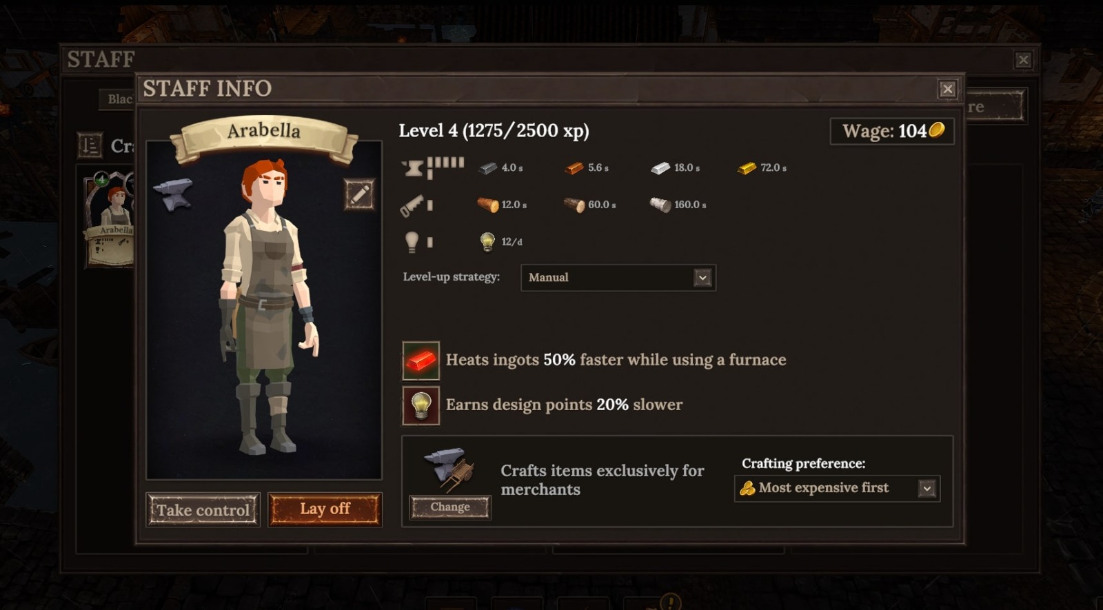 Blacksmith Master Staff Guide - Hiring Workers - Neoseeker