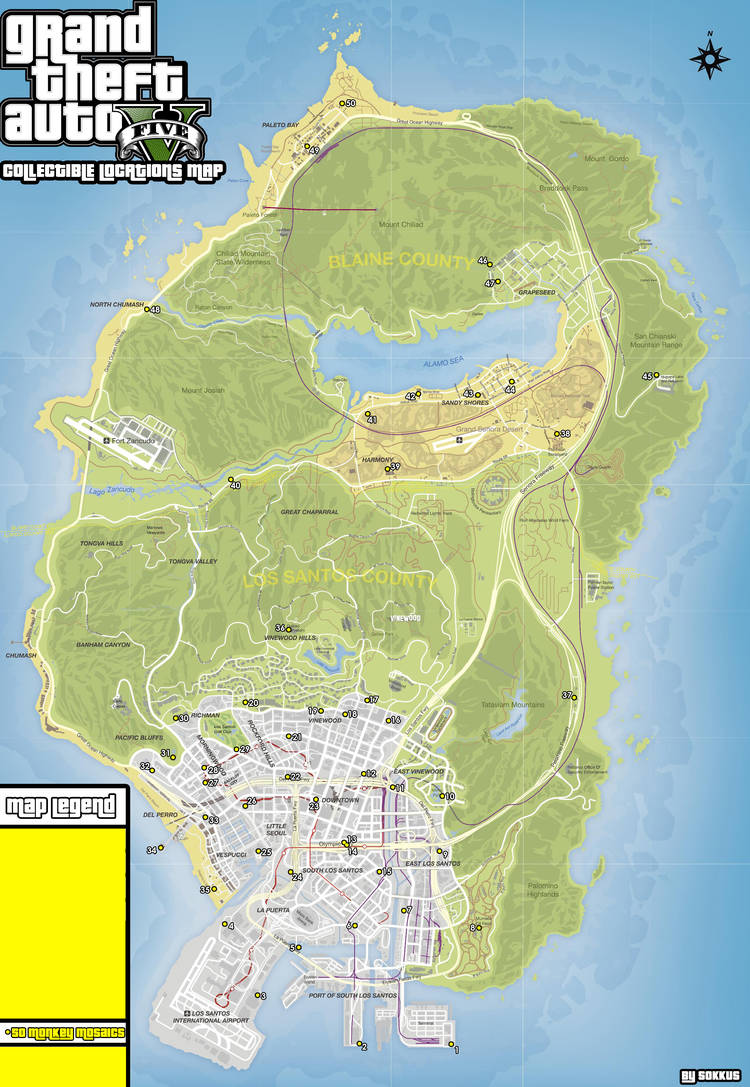 Collectible Locations Guide - Grand Theft Auto V - Neoseeker