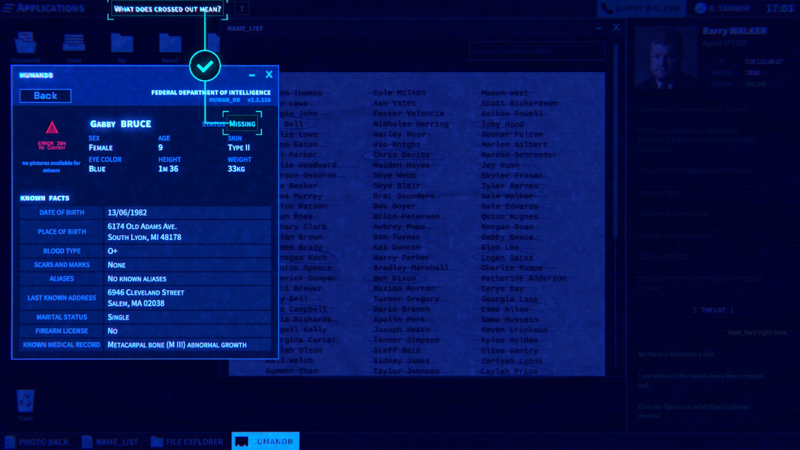 The Operator - Day Two walkthrough - Neoseeker