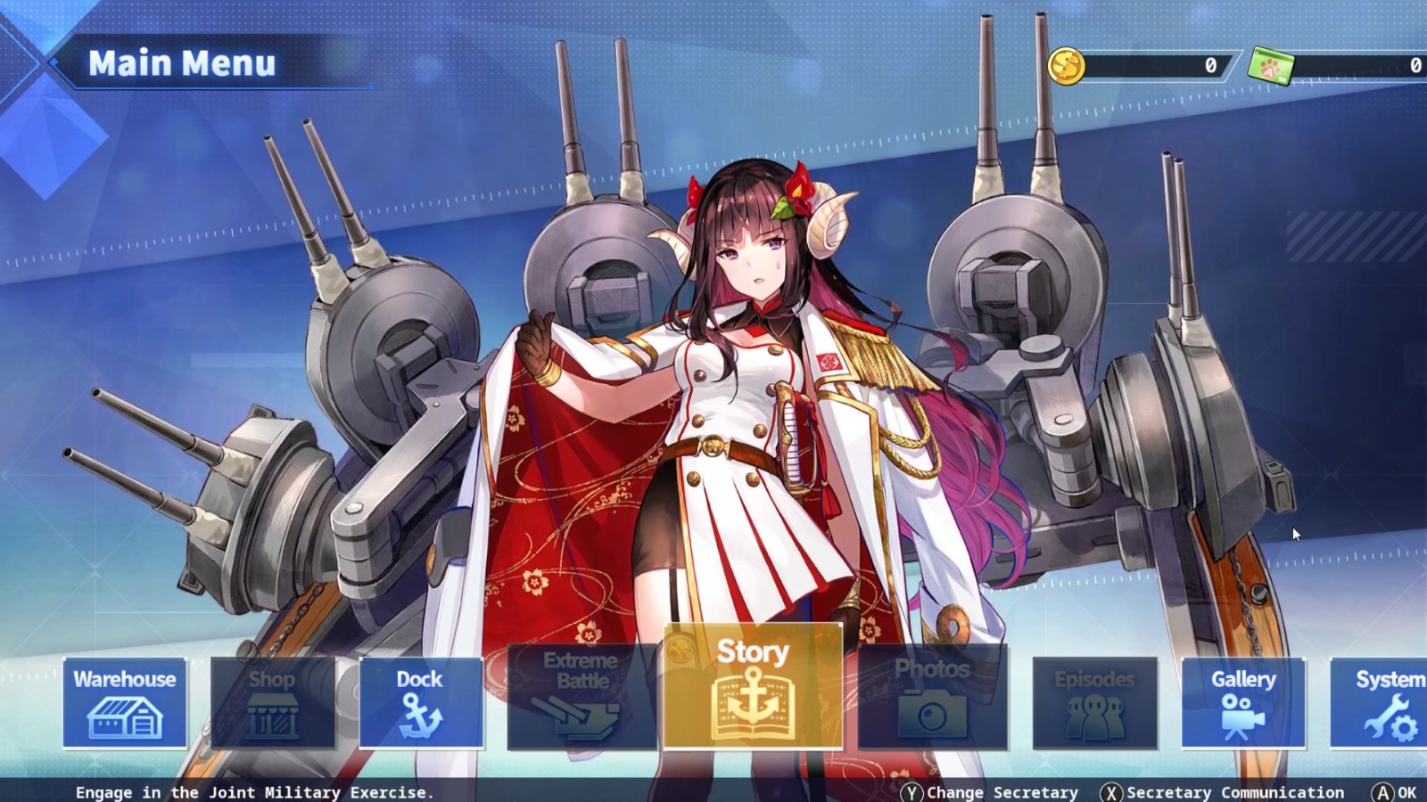 Main Menu - Azur Lane Crosswave Walkthrough - Neoseeker