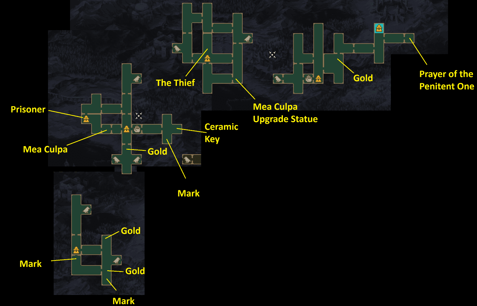 Mea Culpa DLC Maps - Blasphemous 2 Walkthrough - Neoseeker