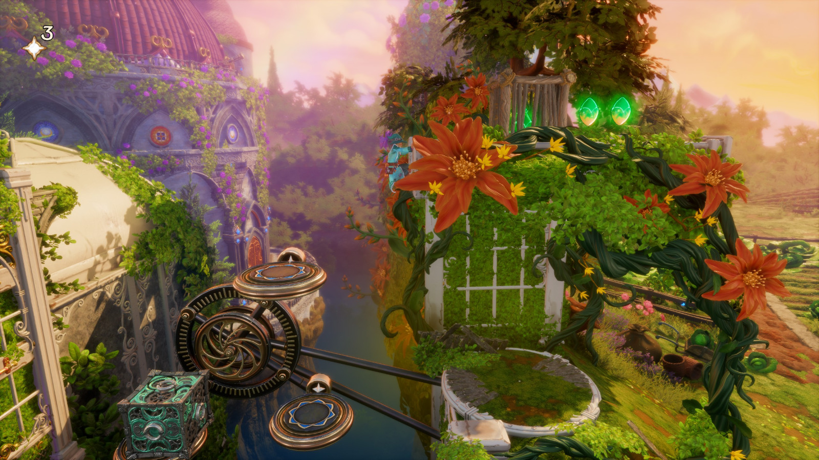 The Astral Academy Gardens - Trine 5: A Clockwork Conspiracy Walkthrough - Neoseeker