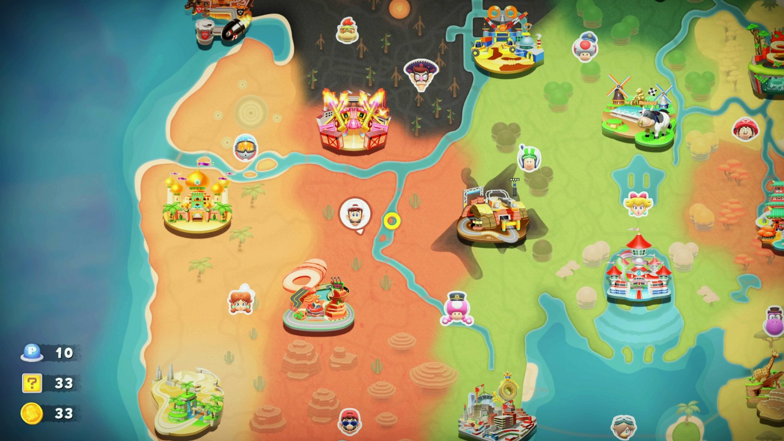 Mario Kart World - All Badlands Region Peach Medallions - Neoseeker