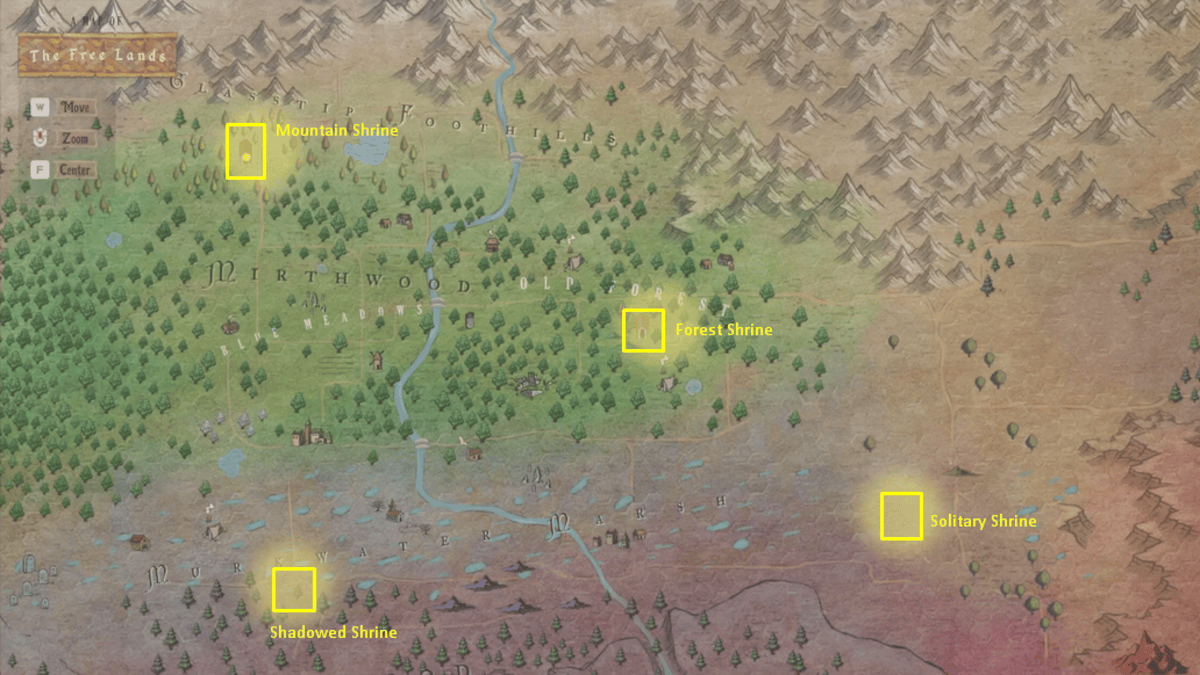 All Shrine Locations - Mirthwood Walkthrough - Neoseeker