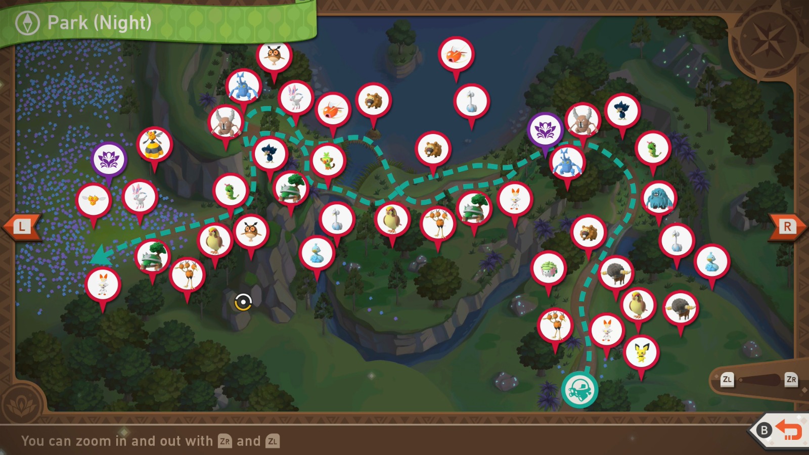 Park - Night - New Pokémon Snap Walkthrough - Neoseeker