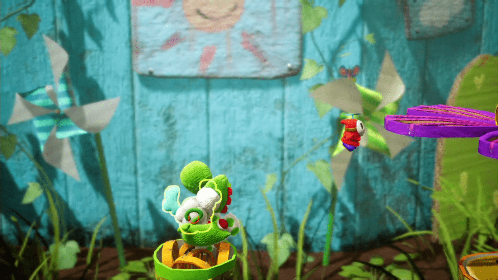 Spring Sprung Trail - Yoshi's Crafted World Walkthrough - Neoseeker