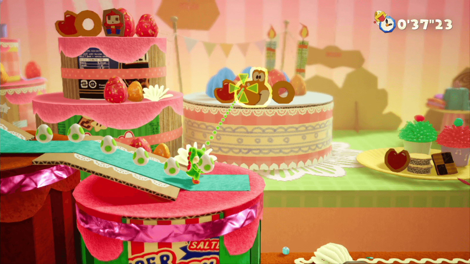 Pastel Pathway Souvenirs - Yoshi's Crafted World Walkthrough - Neoseeker