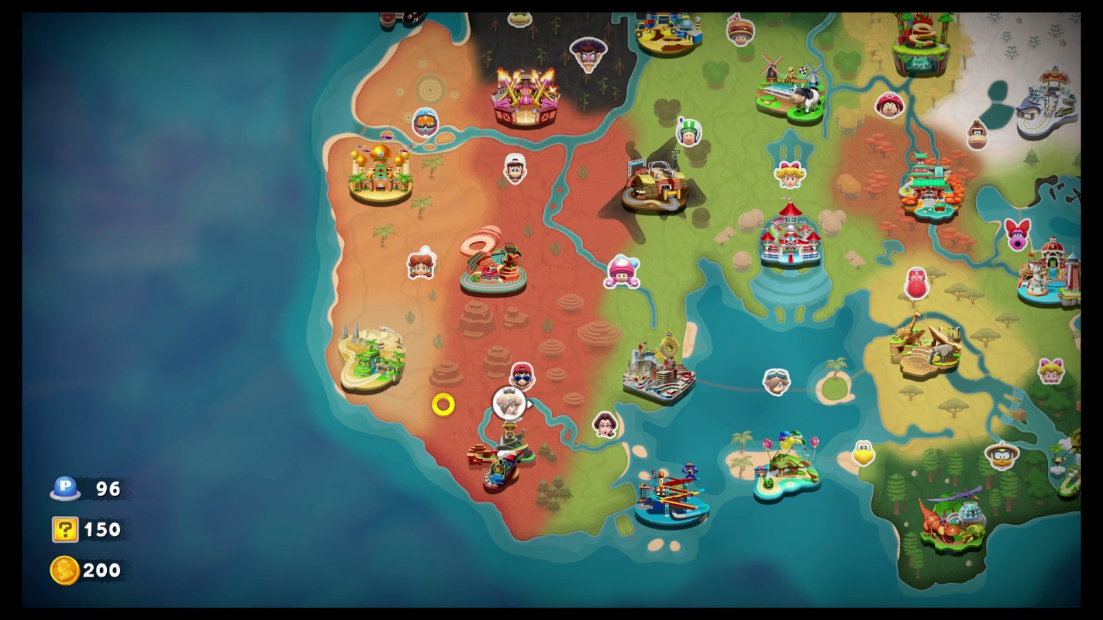 Mario Kart World - All Badlands Region P-Switches - Neoseeker