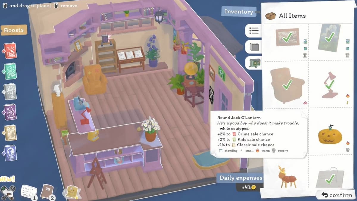 Tiny Bookshop Decorations Guide - All Decorations List - Neoseeker