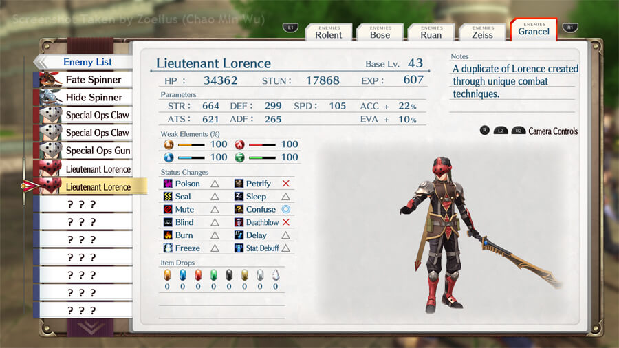 Lieutenant Lorence (Copy) - Trails in the Sky 1st Chapter Walkthrough ...