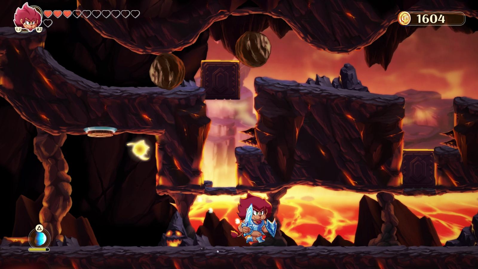 The Volcano - Monster Boy and the Cursed Kingdom Walkthrough - Neoseeker