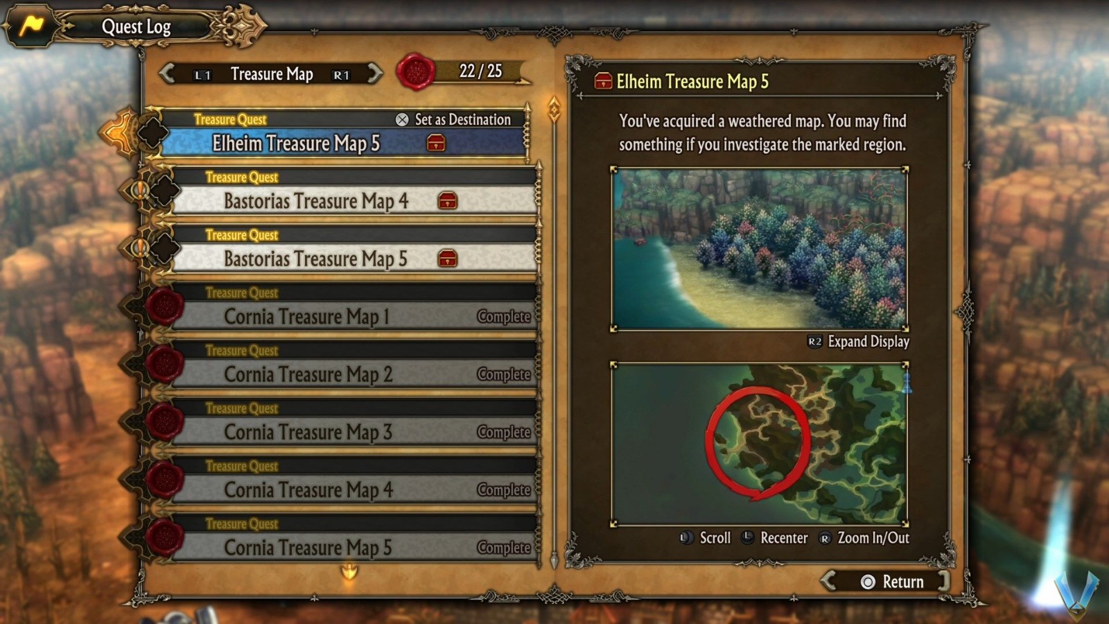 Unicorn Overlord - Elheim Treasure Map 5 Walkthrough - Neoseeker