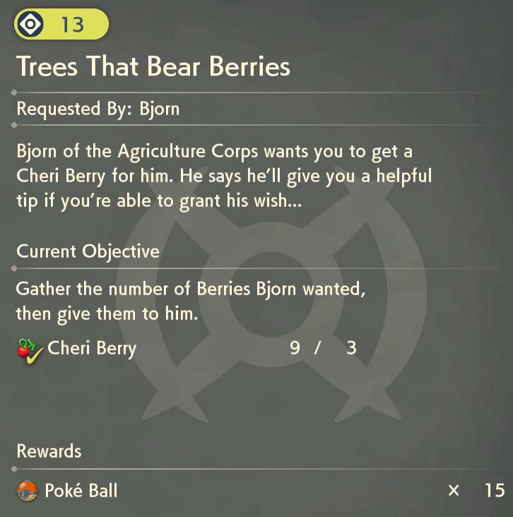 Trees That Bear Berries Request Guide - Pokémon Legends: Arceus - Neoseeker