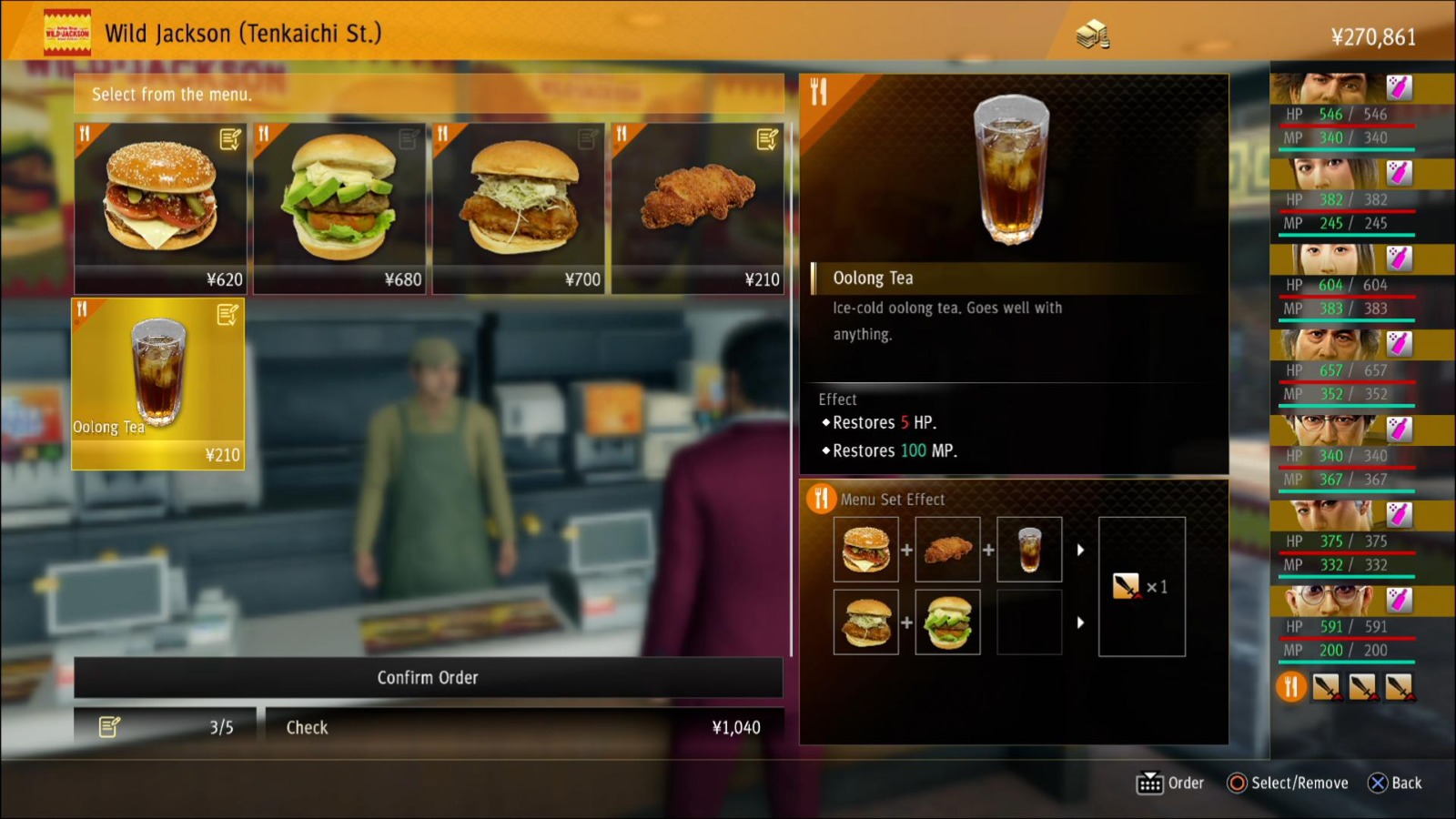 Meal Combo Guide (Kamurocho) - Yakuza: Like a Dragon - Neoseeker