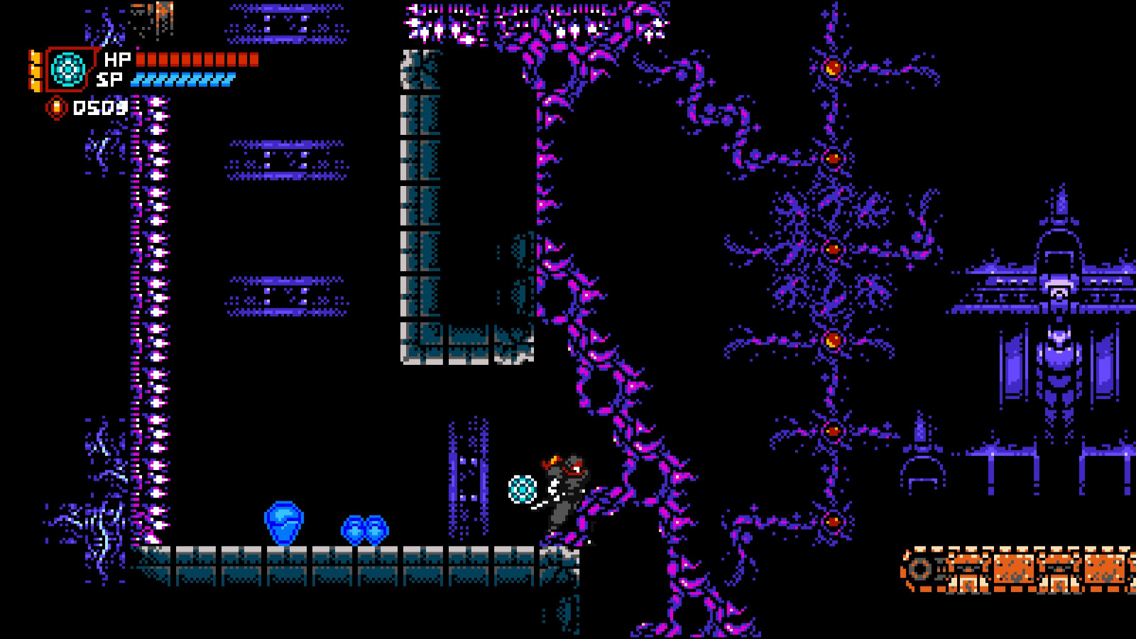 Chapter 8 - Return to Mekacity - Cyber Shadow Walkthrough - Neoseeker