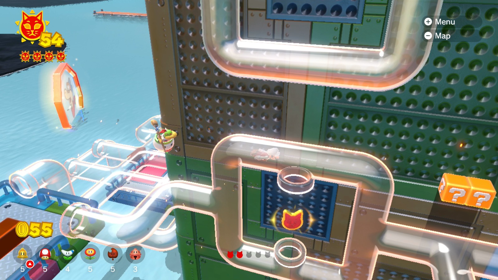 Pipe Path Tower - All Cat Shine Locations - Bowser's Fury Walkthrough ...