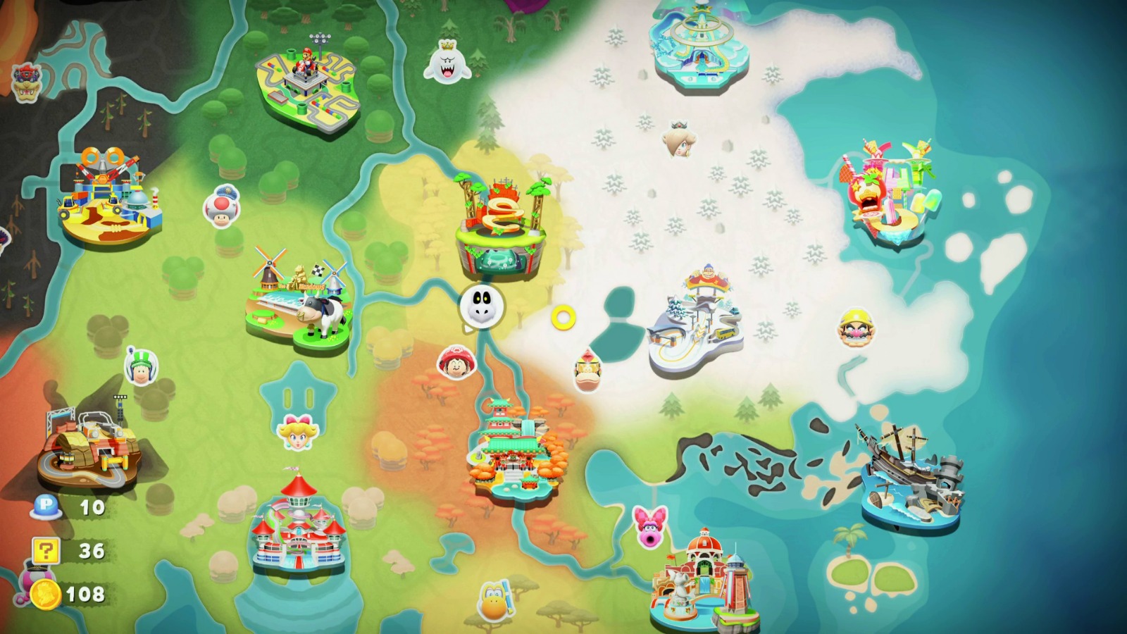 Mario Kart World - All Dandelion Depths Region Peach Medallions - Neoseeker