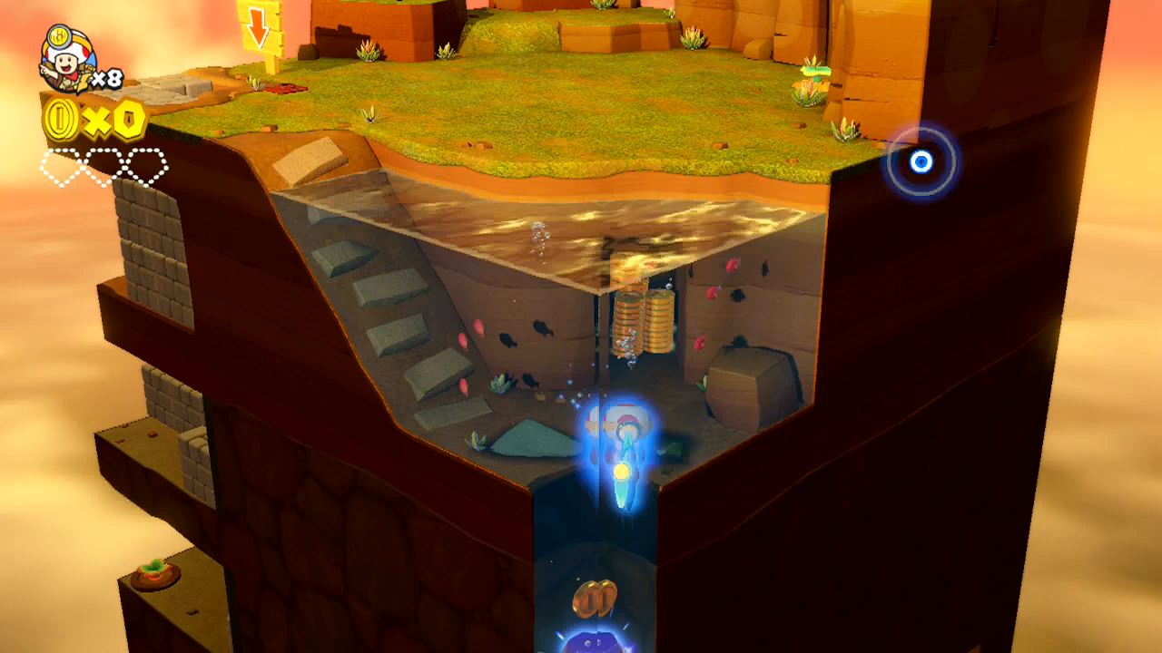 3-4 Pickaxe Cave Plummet - Captain Toad: Treasure Tracker Switch ...
