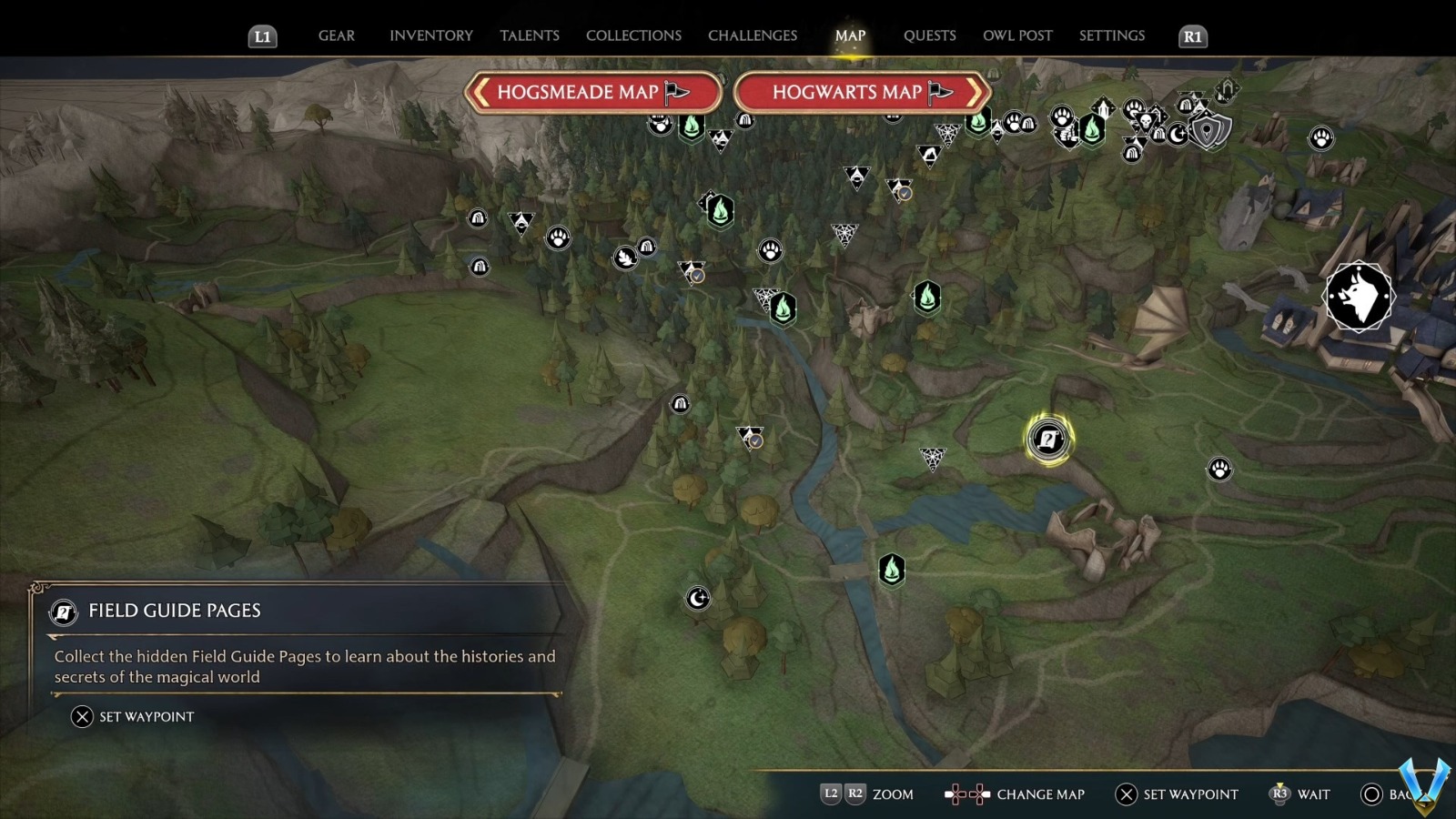 Hogwarts Legacy - All Field Guide Pages - The Highlands Locations Guide - Neoseeker