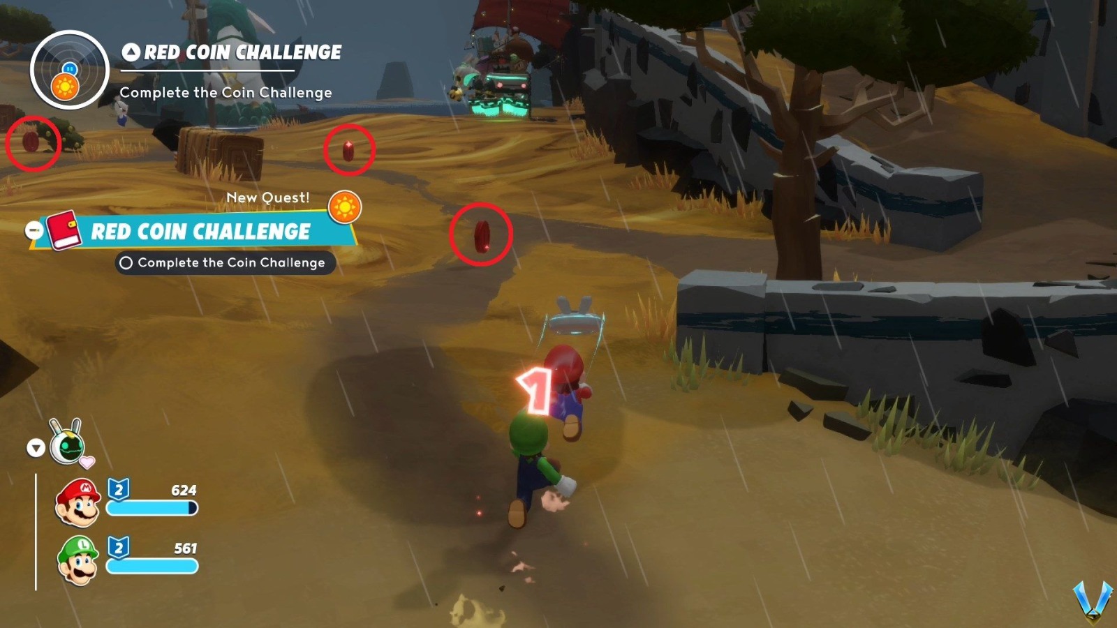 Mario + Rabbids Sparks of Hope - Red Coin Challenge Walkthrough - Neoseeker
