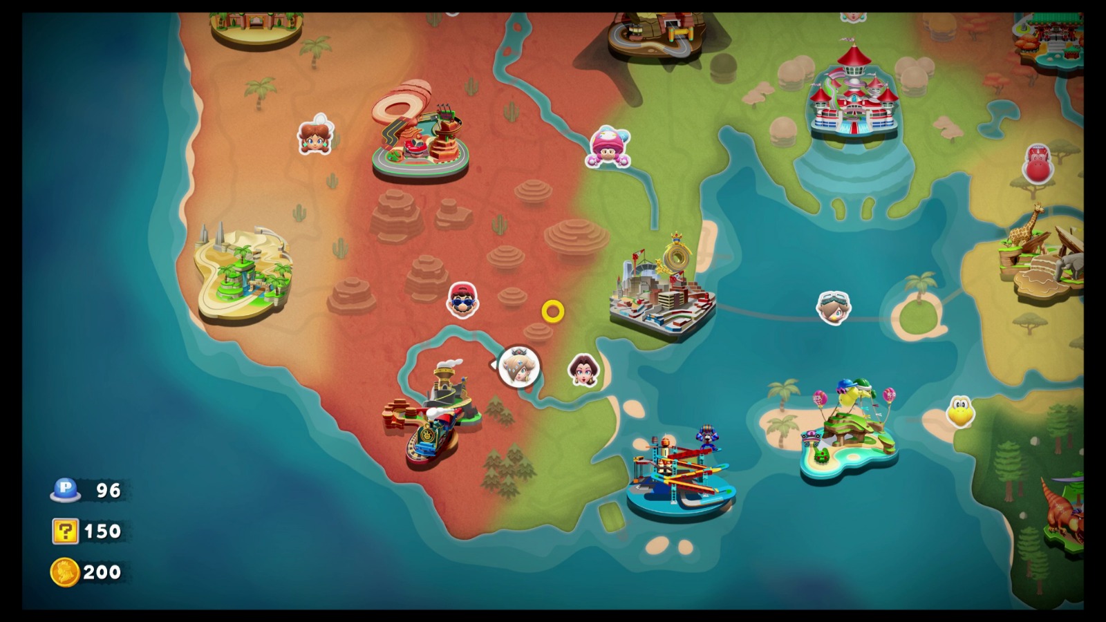 Mario Kart World - All Badlands Region P-Switches - Neoseeker