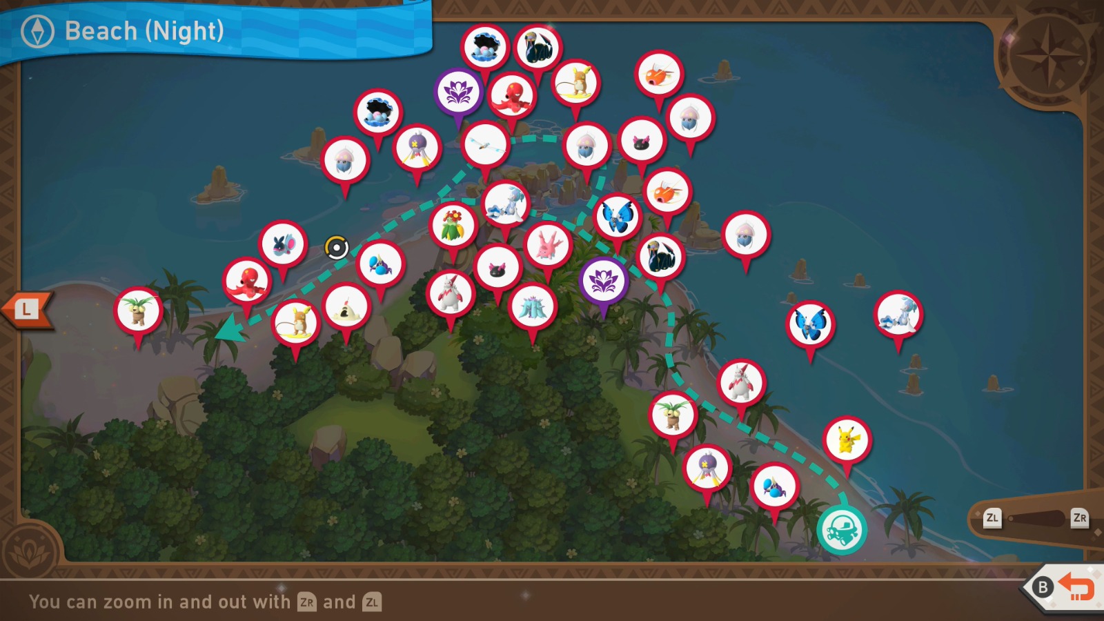 Beach - Night - New Pokémon Snap Walkthrough - Neoseeker