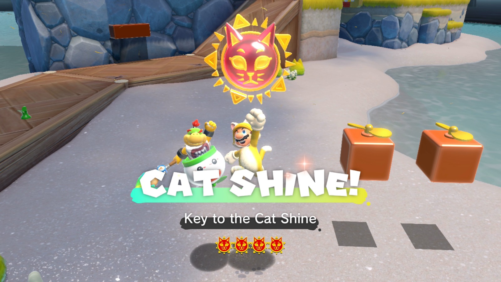 Scamper Shores - All Cat Shine Locations - Bowser's Fury Walkthrough ...