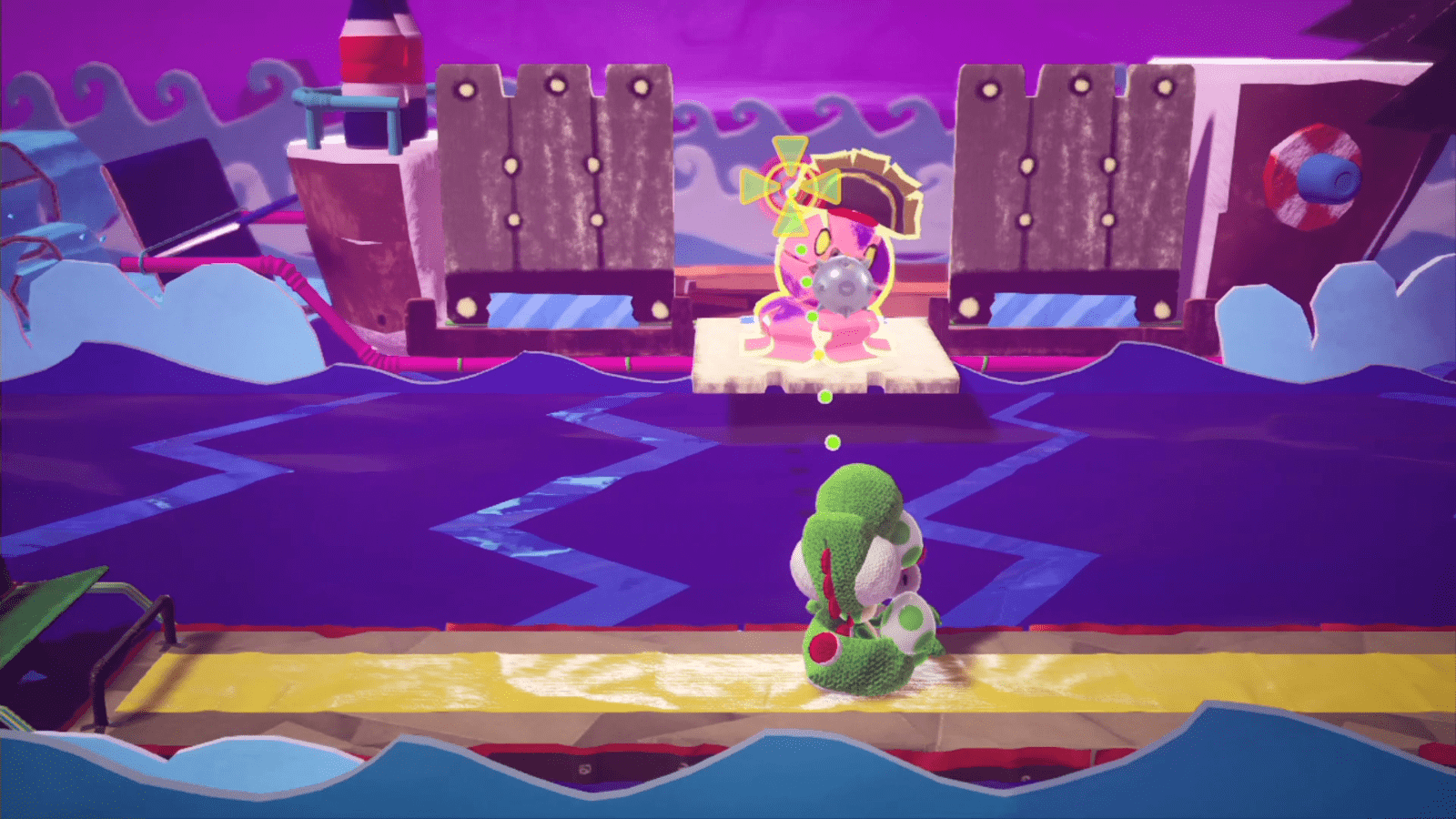 Worlds-Pirate Pier - Yoshi's Crafted World Walkthrough - Neoseeker