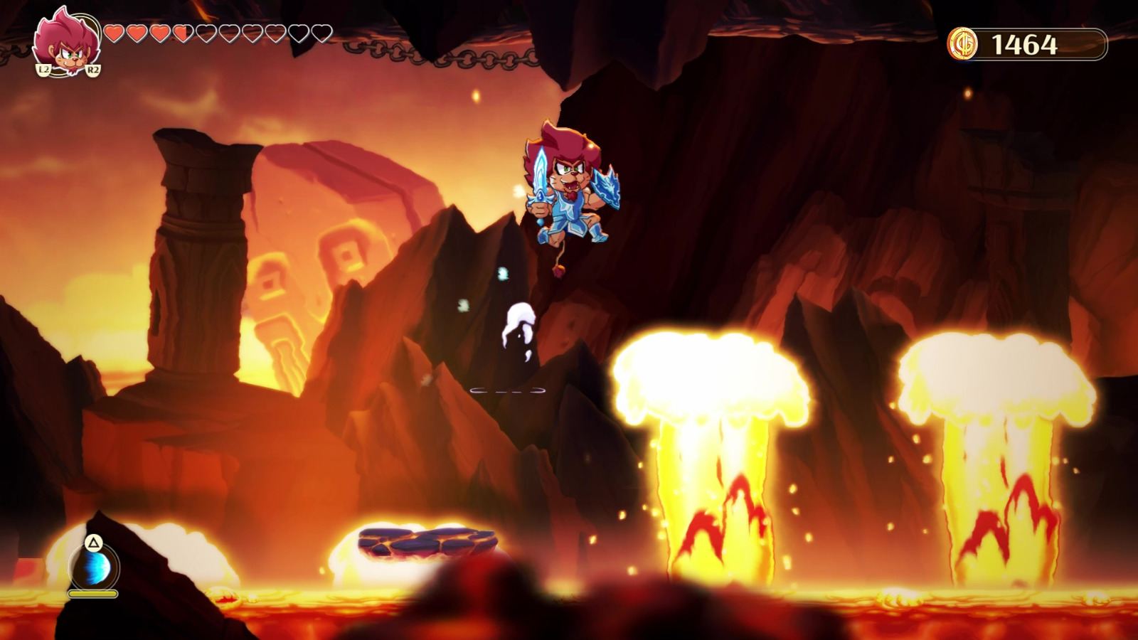 The Volcano - Monster Boy and the Cursed Kingdom Walkthrough - Neoseeker