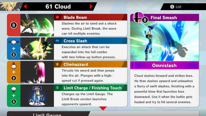 Cloud - Super Smash Bros. Ultimate Walkthrough - Neoseeker