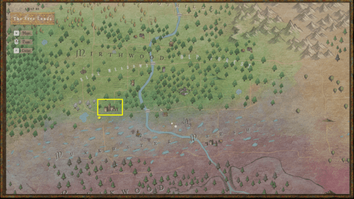 Mirthwood Brightoak Map Guide - Neoseeker