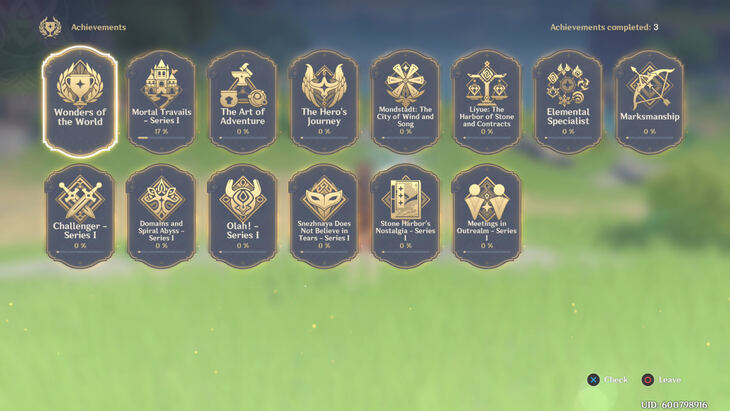 Genshin Impact - Menu Options - Neoseeker