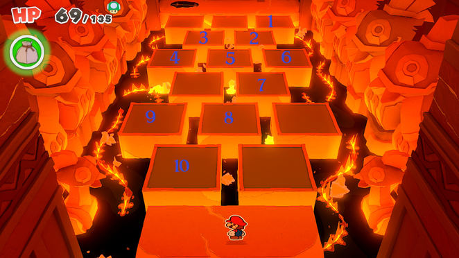 Paper Mario: Origami King - Fire Vellumental Cave Walkthrough - Paper ...