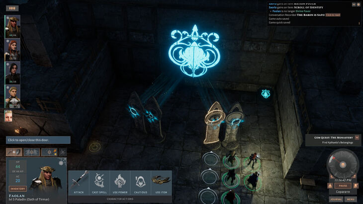 Gem Quest The Monastery walkthrough - Solasta: Crown of the Magister ...